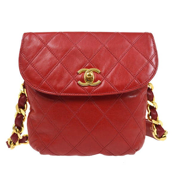 CHANEL | Bags | Chanel 98s Cosmoline Belt Bag Red Lambskin 75 Ak37963k ...